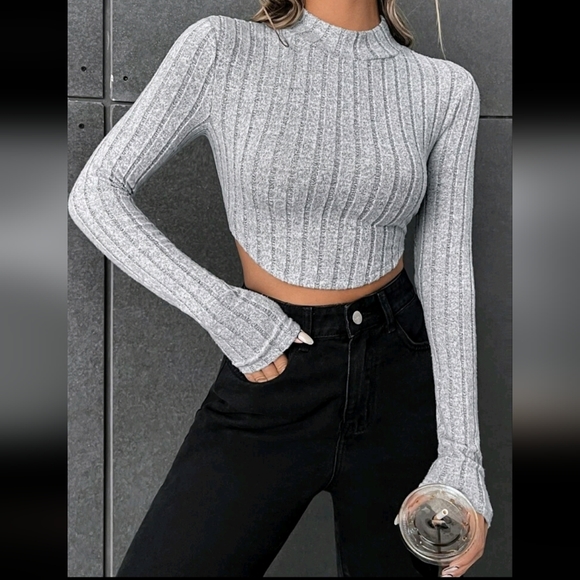 Tops | New Solid Crop Tee | Poshmark